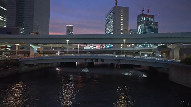 Япония, прогулка от заката до ночного Токио, от Тамачи до Токийской башни