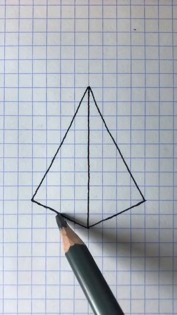 левитирующая-пирамида-в-3d-👌-drawing-draw-рисунок-3d