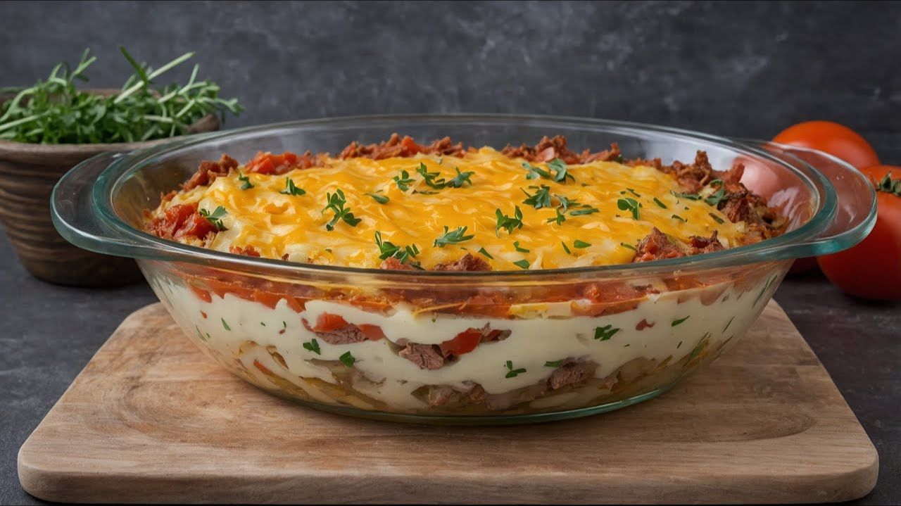 Картофельная запеканка с фаршем. Рецепт | Еда мира | World Food