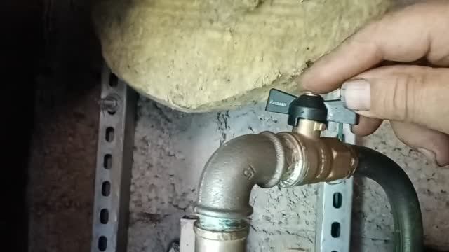 Первое испытание котла на отработанном масле,