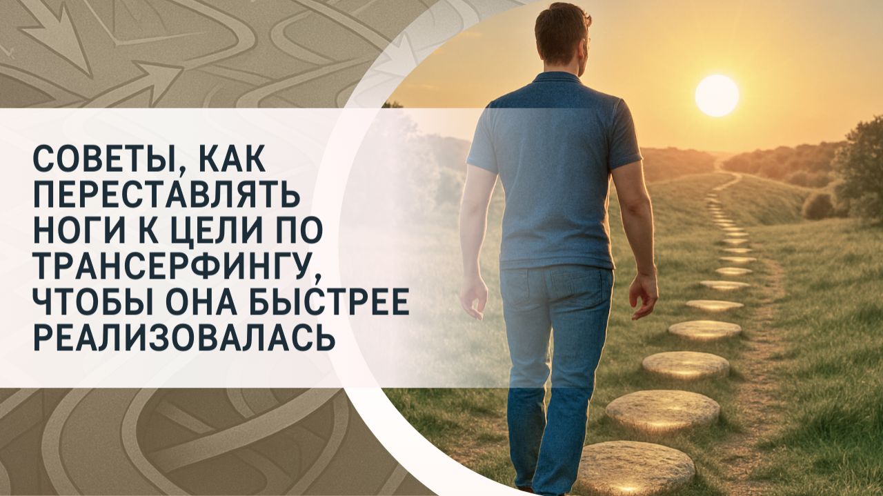 Советы, как переставлять ноги к цели по Трансерфингу, чтобы она быстрее реализовалась