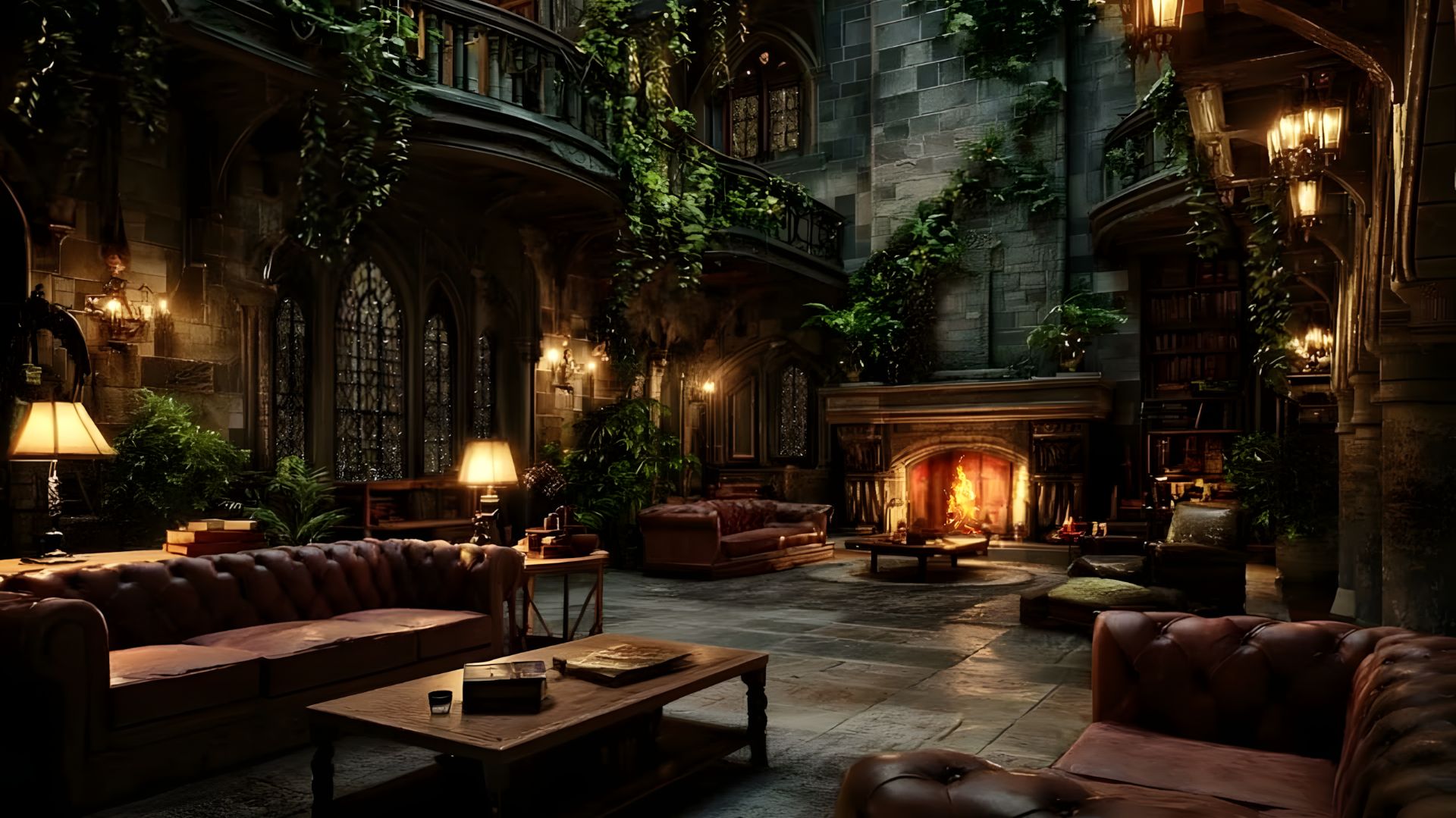 Успокаивающие звуки ночного дождя и камина🔥🌧️Белый шум для глубокого целебного отдыха.