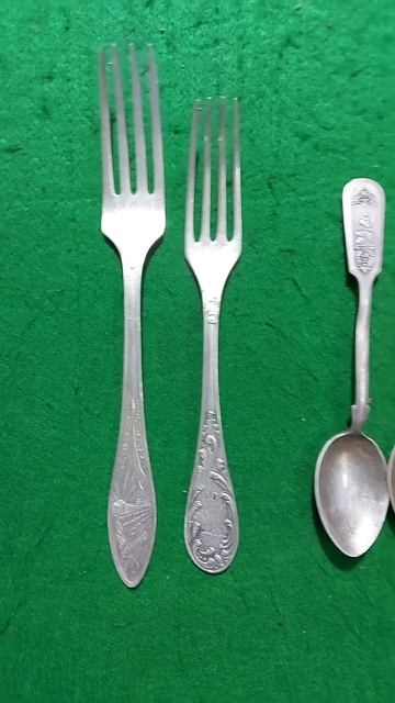 Редкие столовые приборы СССР из мельхиора и нейзильбера. Часть 1