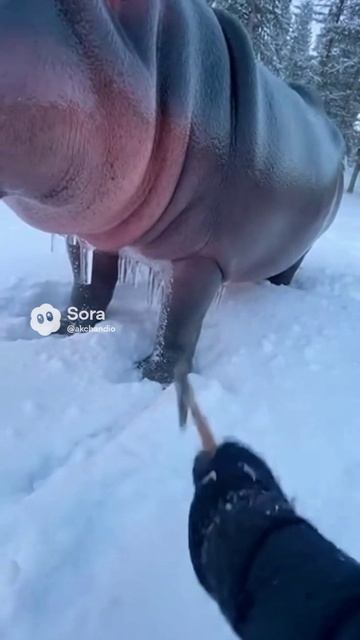 Hippo in winter (neuro slop)