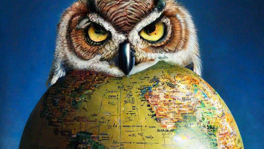 Прокруст натягивает  сову на глобус. Инструменталка