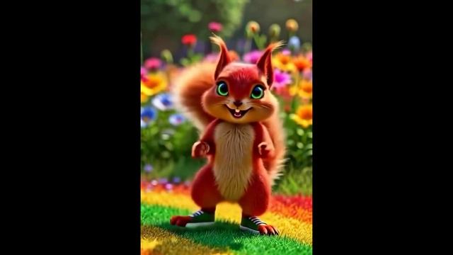 Веселая детская песенка про белочку