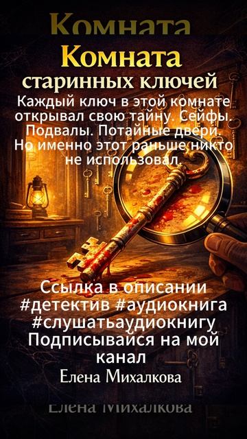 Елена Михалкова  Комната старинных ключей     #детектив #аудиокнига #слушатьаудиокнигу