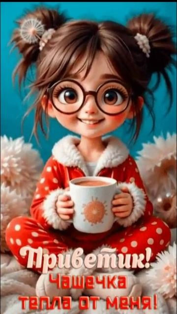 Утренний приветик от меня! Пожелание с добрым утром.