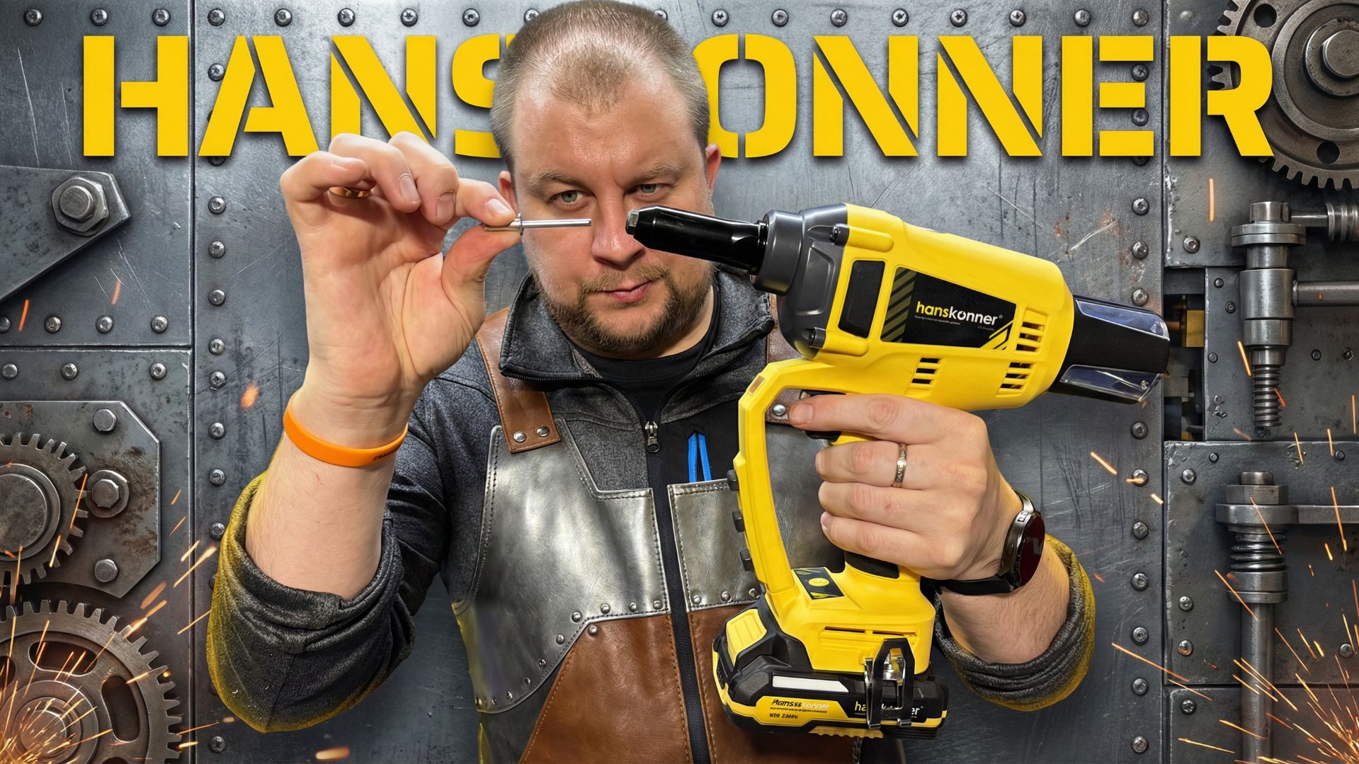 Заклепочник аккумуляторный Hanskonner HRG18PRO