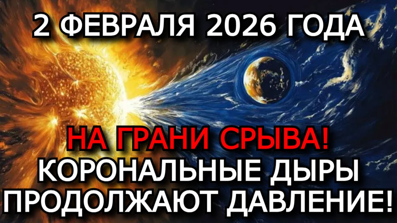 МАГНИТНЫЕ БУРИ 2 ФЕВРАЛЯ 2026 — K-ИНДЕКС 6–7, НЕСТАБИЛЬНЫЙ ДЕНЬ