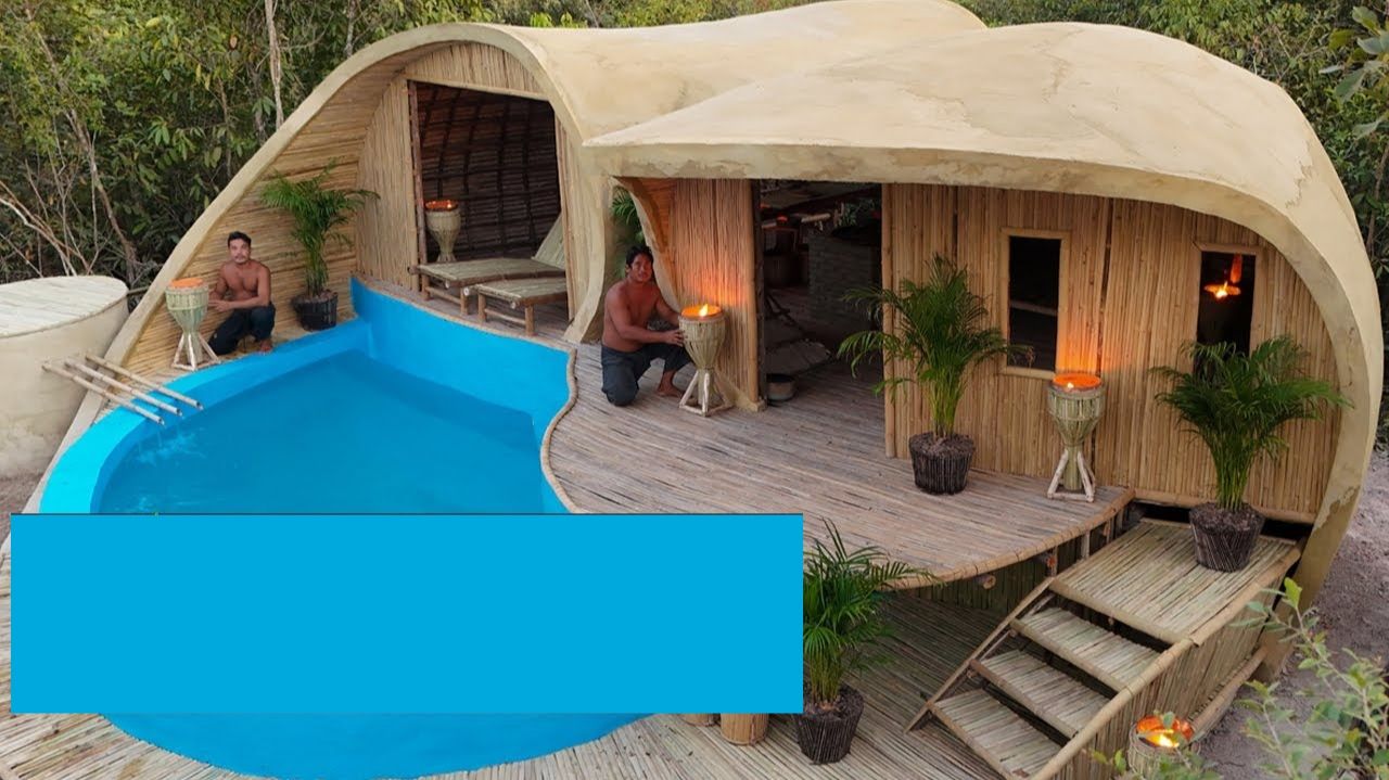 Перестройка заброшенного дома, простоявшего 180 дней в современный дом с туннельными бассейнами🏖️🌊