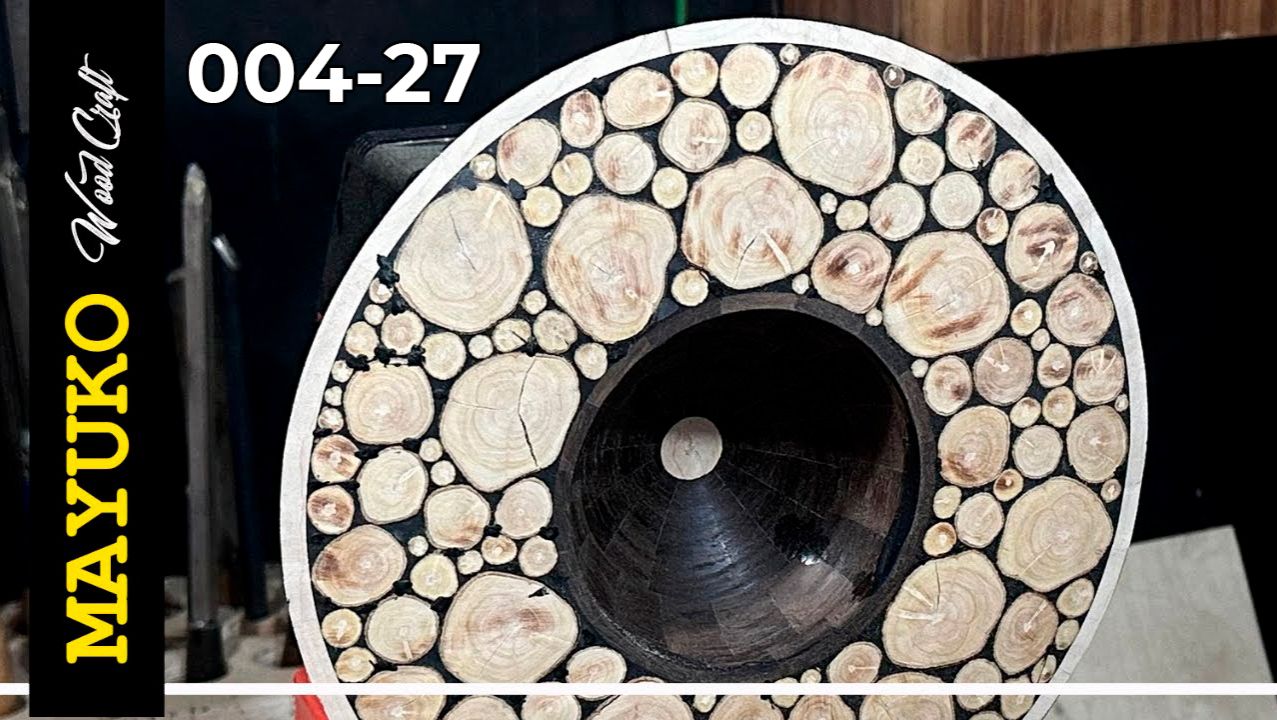 Токарные работы по дереву для начинающих Сегментное точение по дереву Чаша из дерева токарном станке