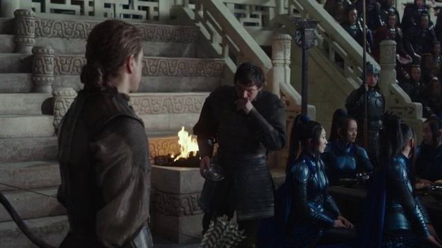 Великая стена.Уиллем показывет своё мастерство лучника.