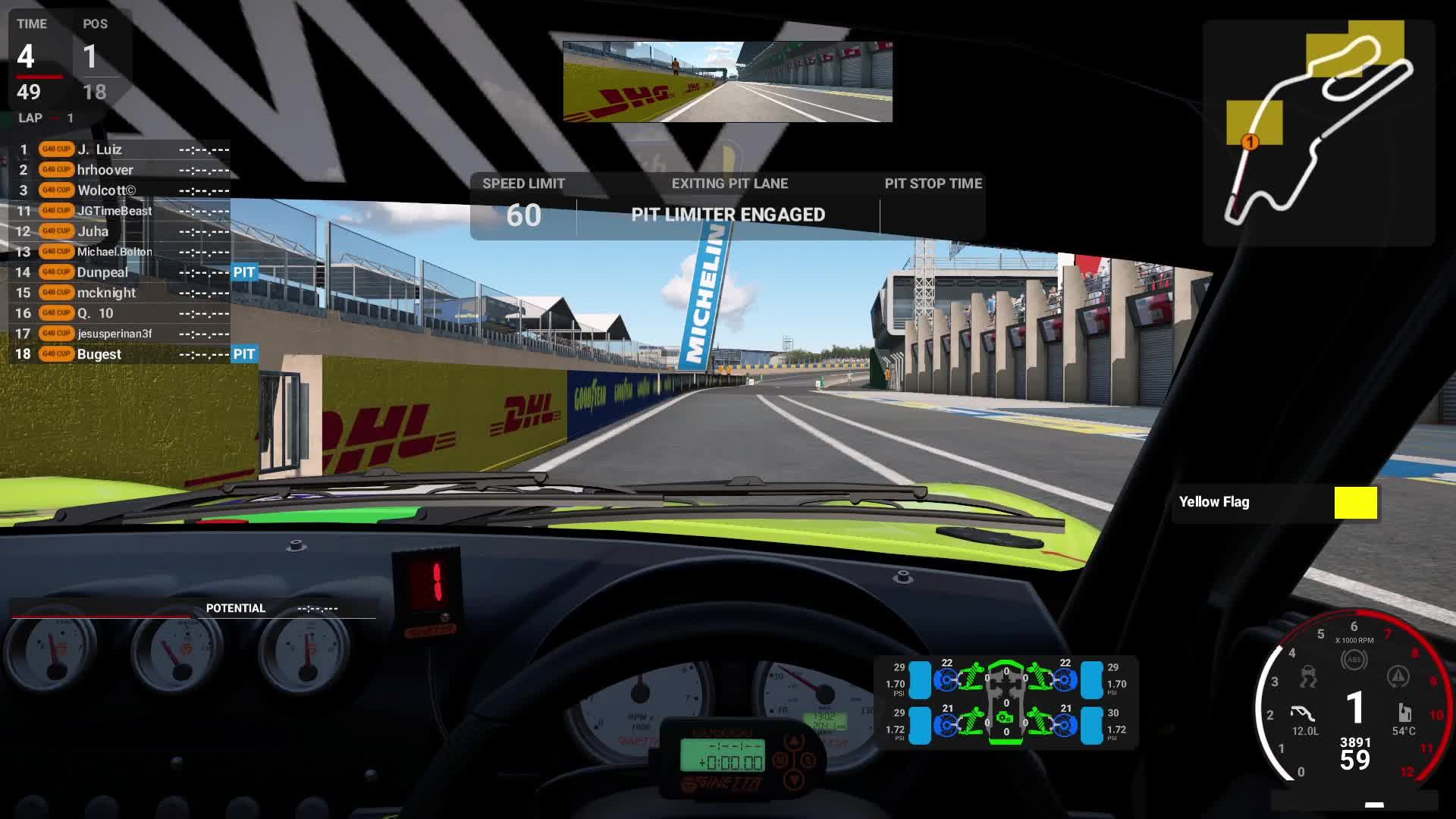 Automobilista 2. Онлайн в LFM. Ginetta G40 Cup #1