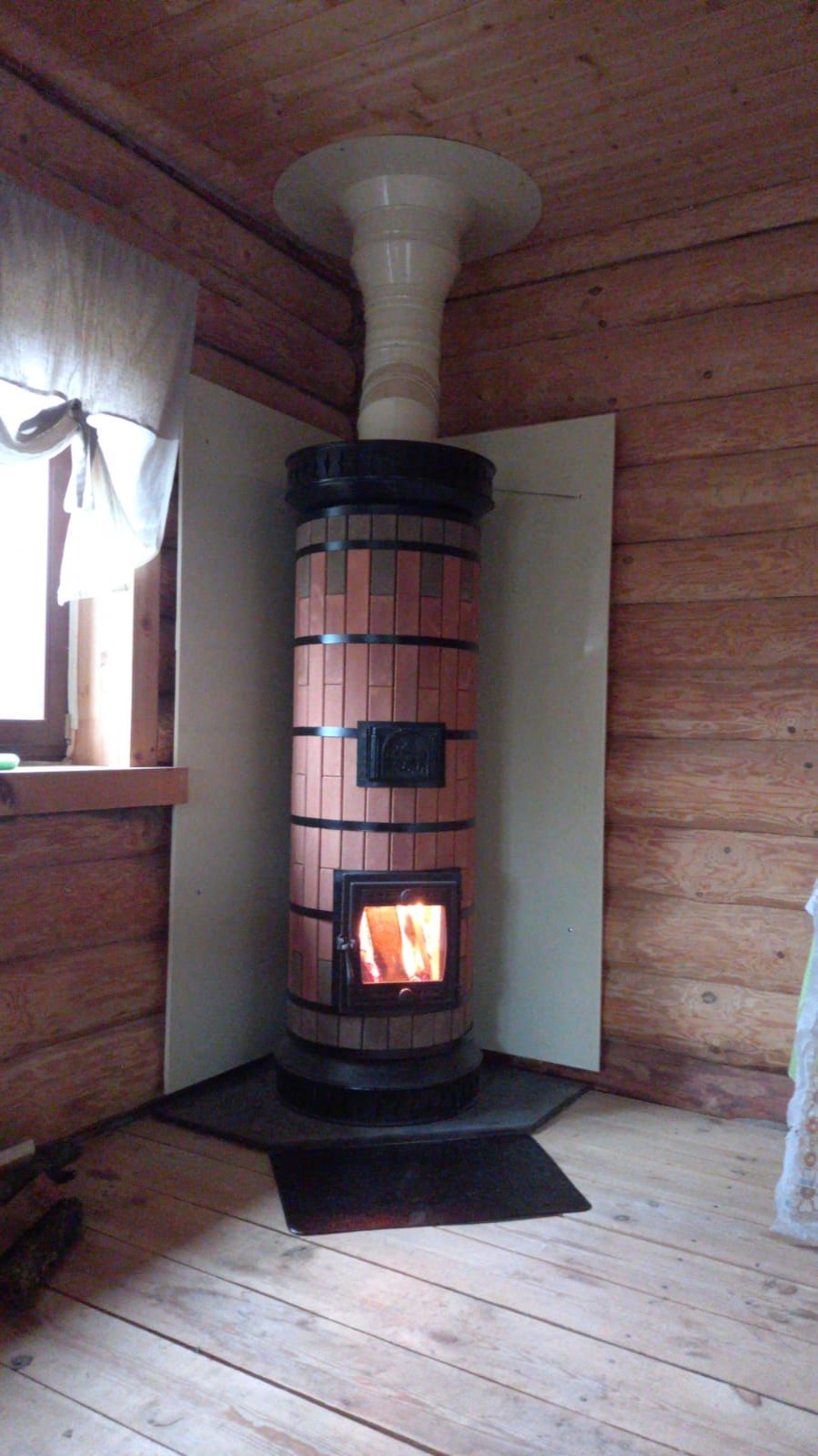 Печка и дом каркасник