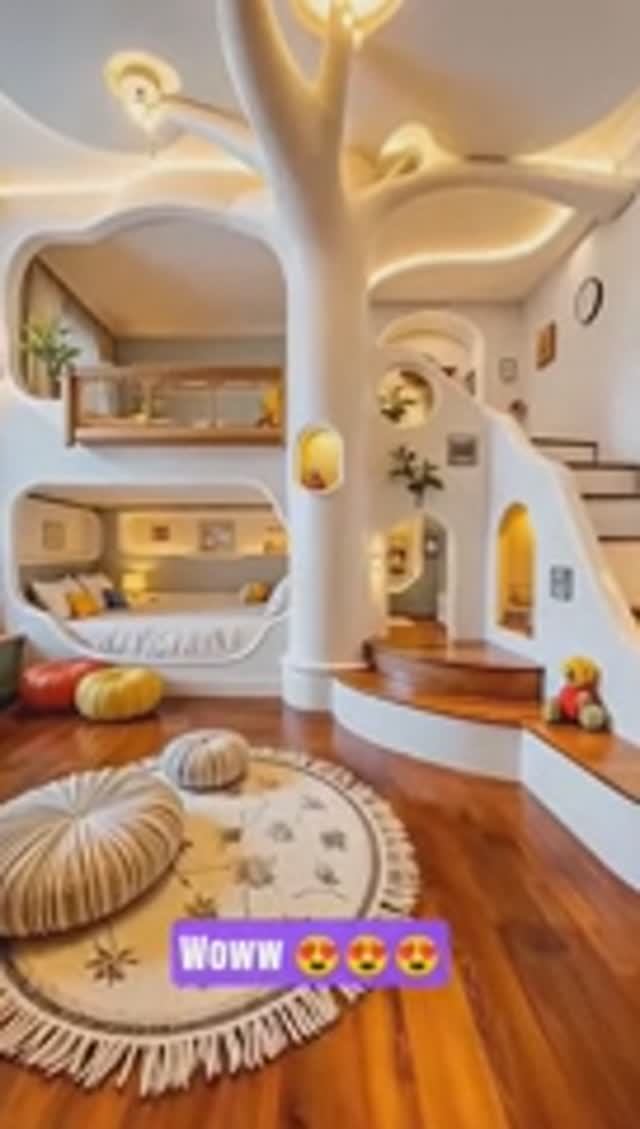 Сказочная двухэтажная кровать