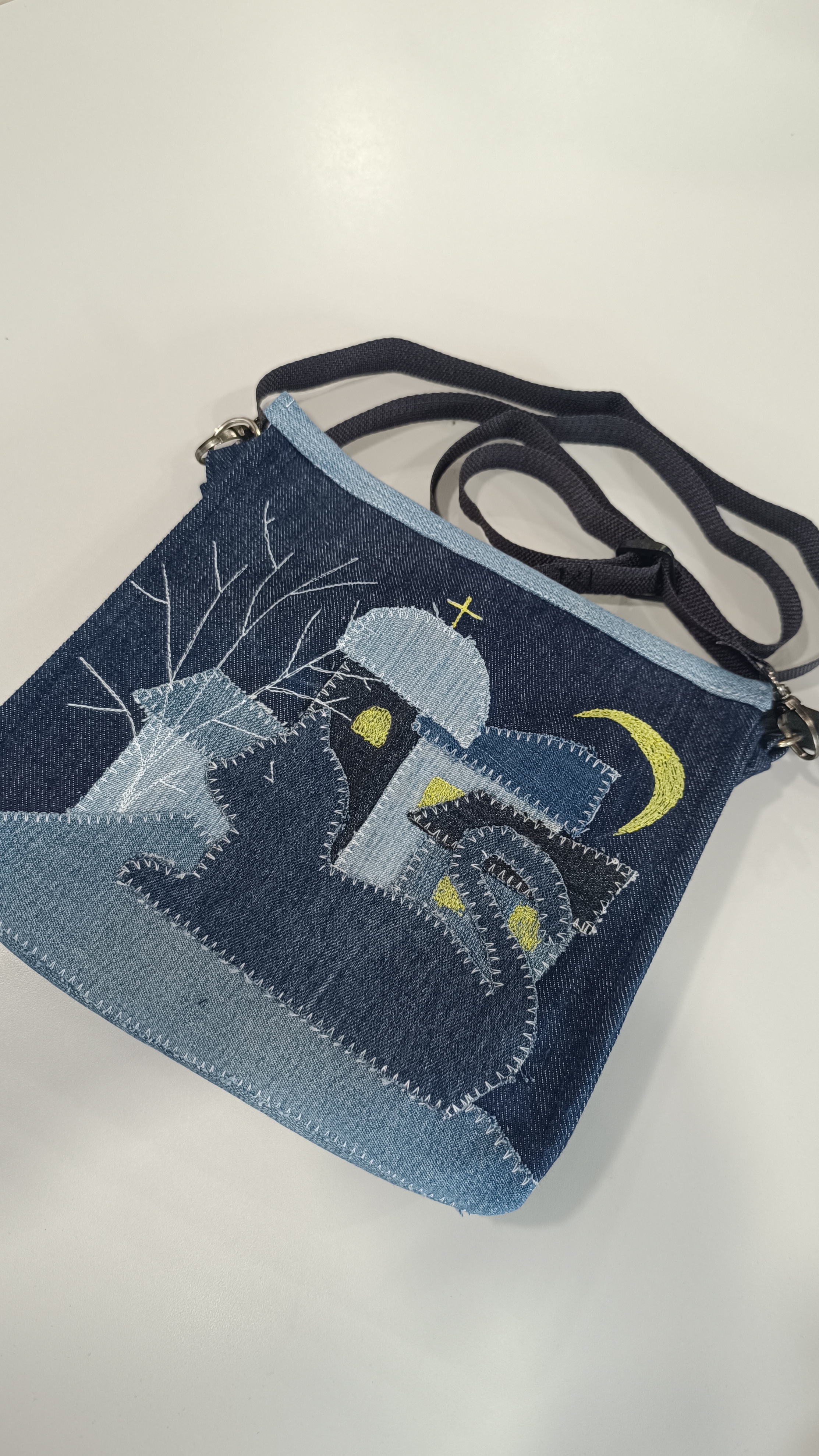 Сумка ручной работы из джинсы