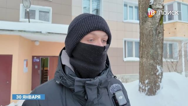 В Клину студенты колледжа -Подмосковье- борются с последствиями снегопада