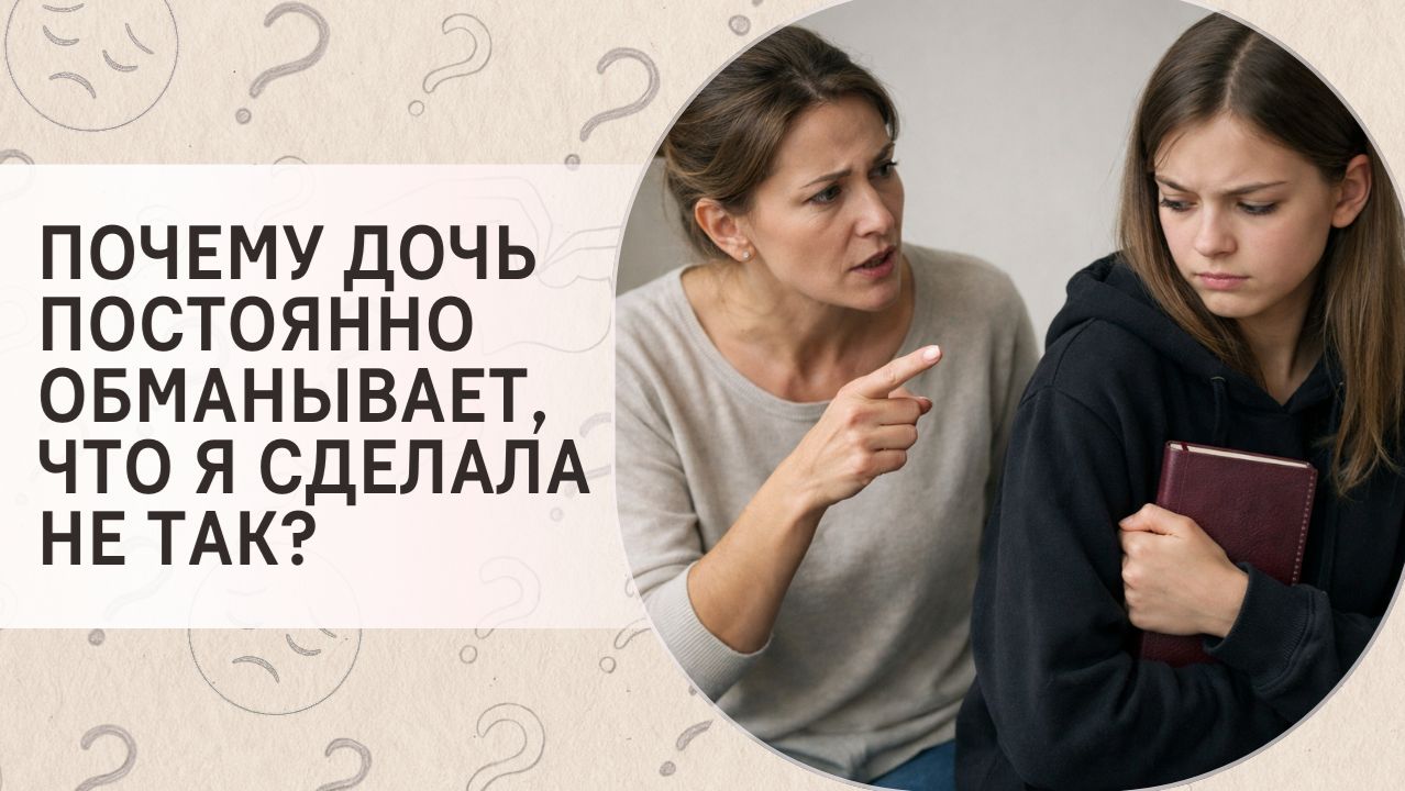 Почему дочь постоянно обманывает, что я сделала не так?