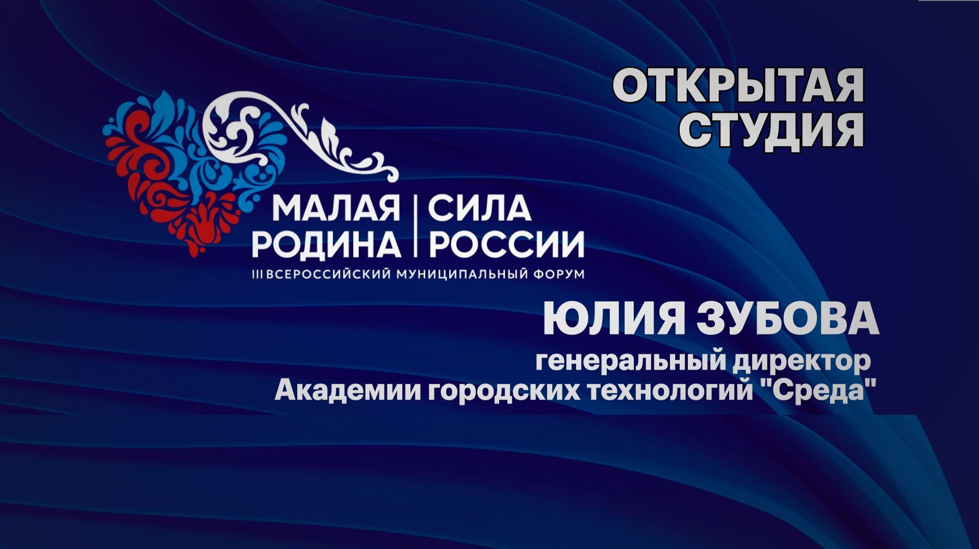 Интервью. Юлия Зубова генеральный директор Академии городских технологий "Среда"