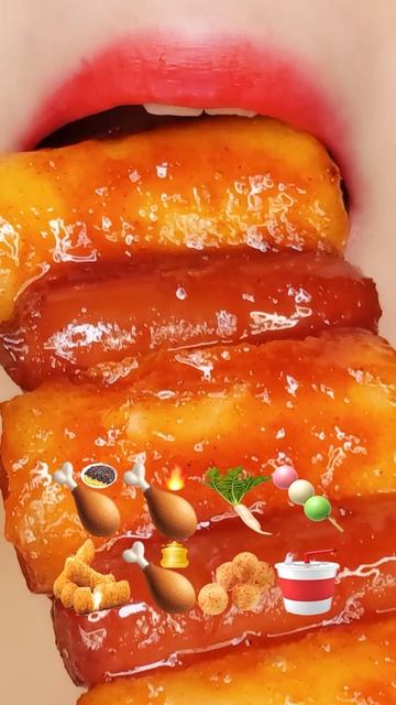 ASMR звуки еды: ем курочку - крылышки, наггетсы #Naruto музыка