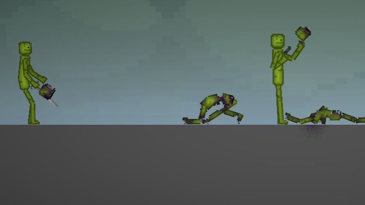 зомби апокалипсис в melon sandbox