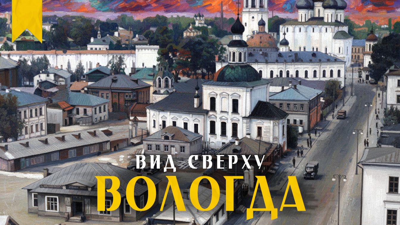 Полёты над старой Вологдой во сне ИИ наяву