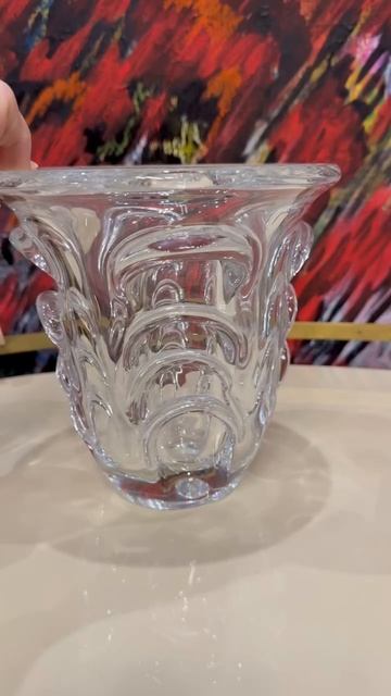 Хрустальная ваза Val Saint Lambert (Бельгия, 1950–1960-е гг.)