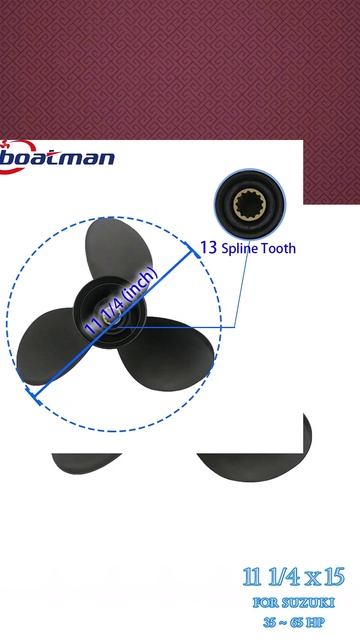 Гребной винт 11 1/4x15 (Suzuki 50)