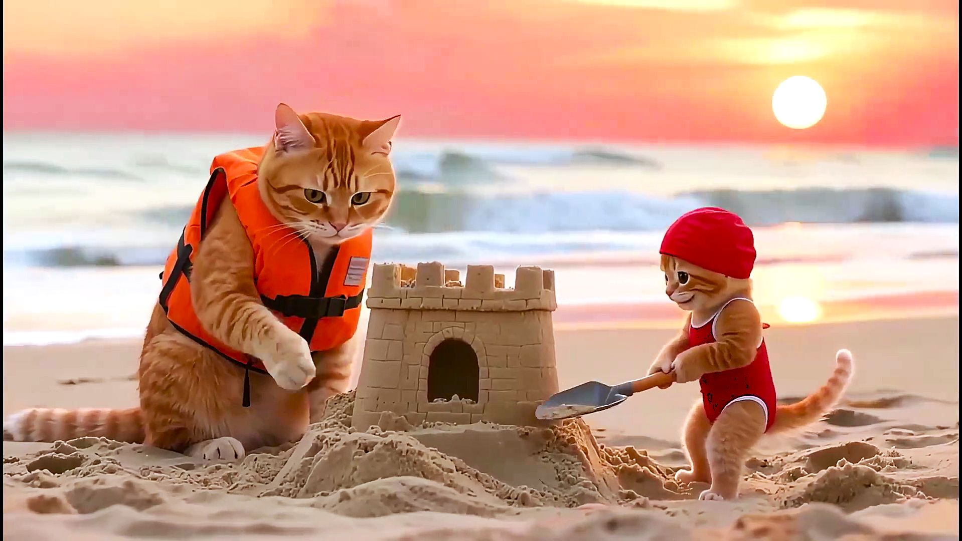 Котики - Жизнь рыжего семейства (FHD)