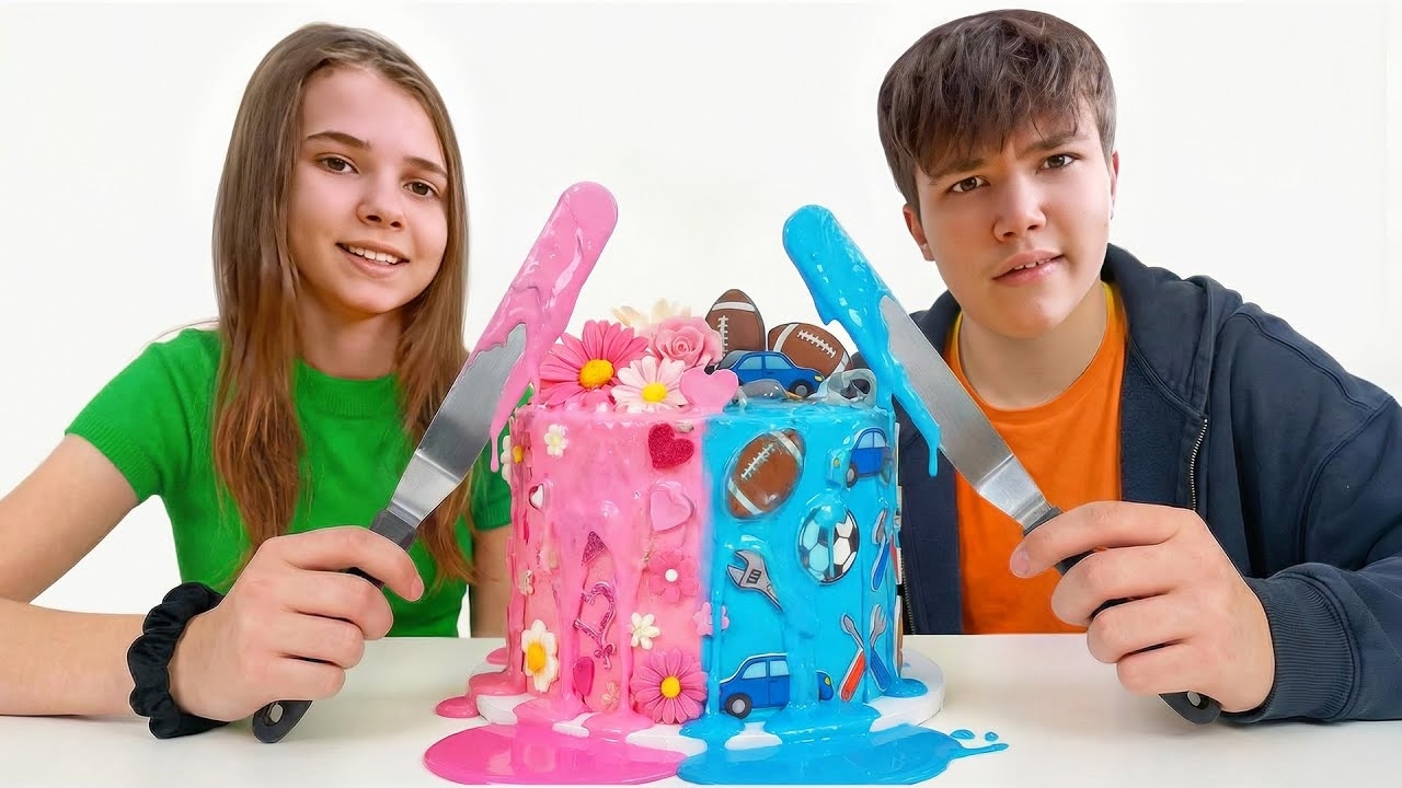 ℹ️ CAKE ART ЧЕЛЛЕНДЖ С Закрытыми ГЛАЗАМИ - Мисс Кейти