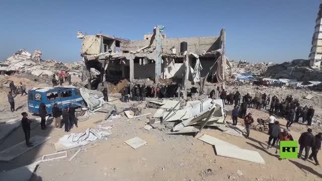 13 قتيلا في هجوم إسرائيلي على مركز شرطة الشيخ رضوان شمال غرب مدينة غزة