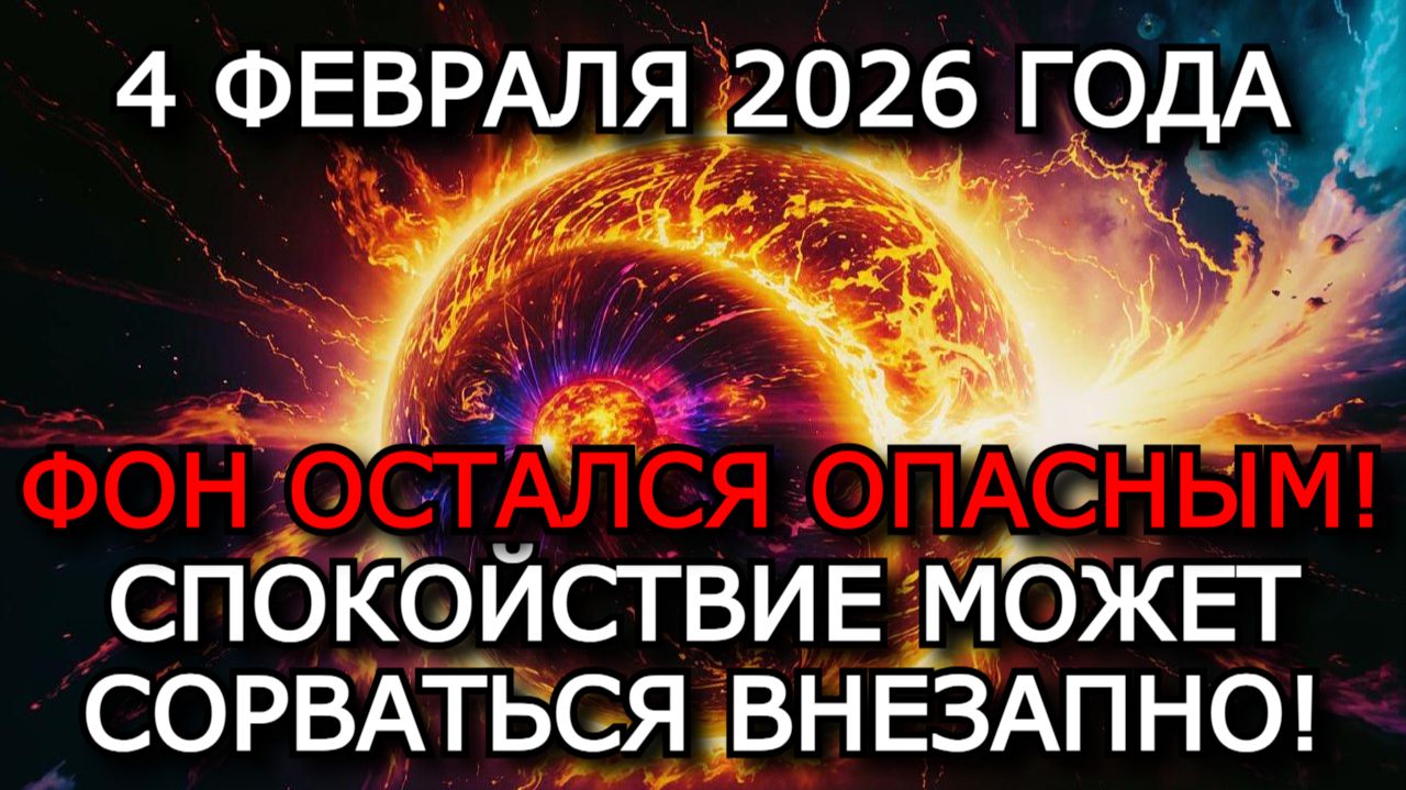 МАГНИТНЫЕ БУРИ 4 ФЕВРАЛЯ 2026 — ОБМАНЧИВОЕ ОСЛАБЛЕНИЕ МАГНИТНОГО ФОНА
