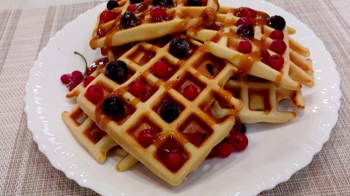 Очень Нежные Вкусные Венские Вафли .