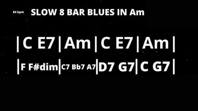 Slow Blues  Guitar Backing Track in Am