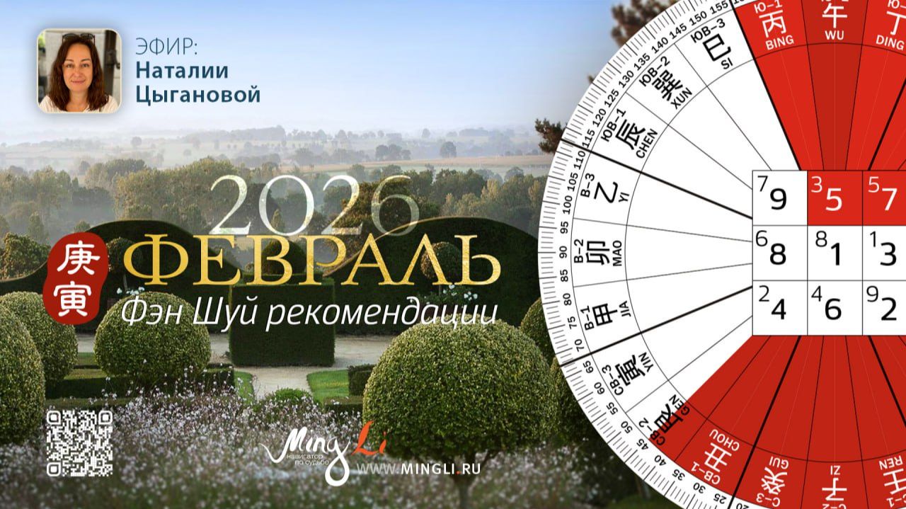 Фэн Шуй прогноз на Февраль 2026