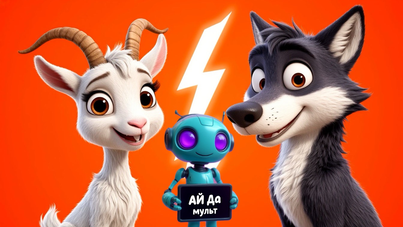 АЙ да мульт - Козёл и Волк. Музыкальная сказка, песня про козла и волка