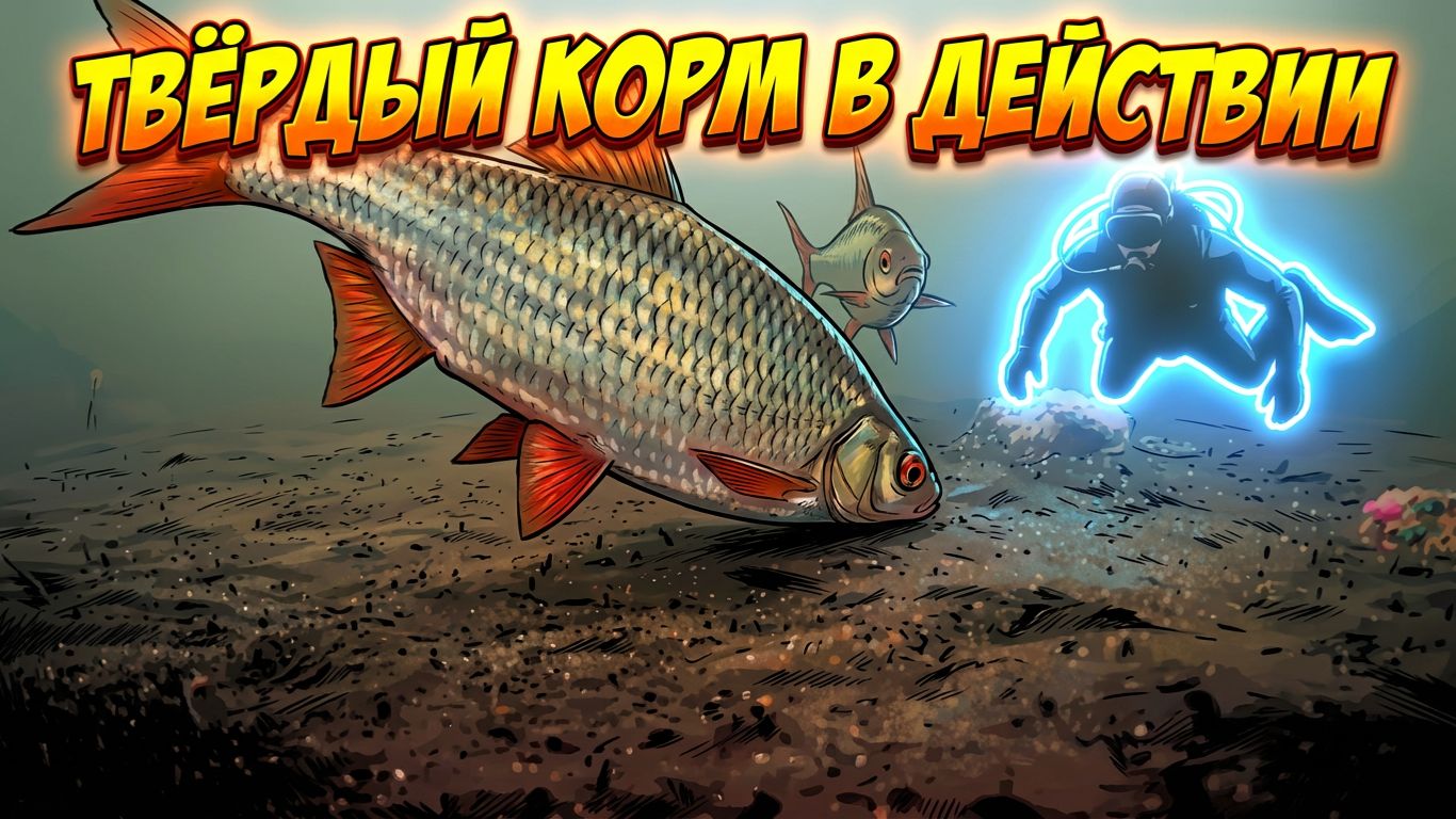 Твёрдый корм в действии