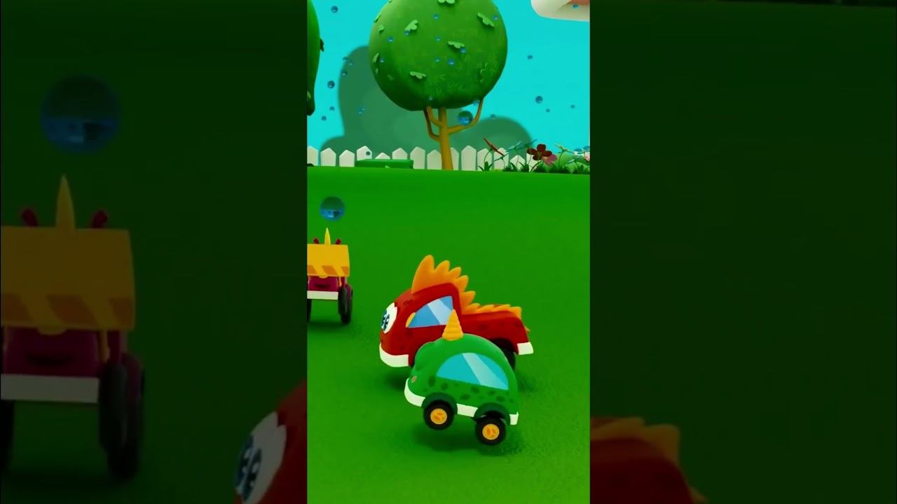 Играем под дождём с машинками Мокас! ☔🌧️ #детскиепесни #песенкидлямалышей #песенкидлядетей