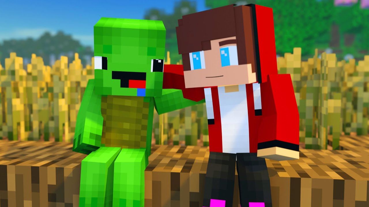 Детство Джей Джея и Майки - Майнкрафт анимация