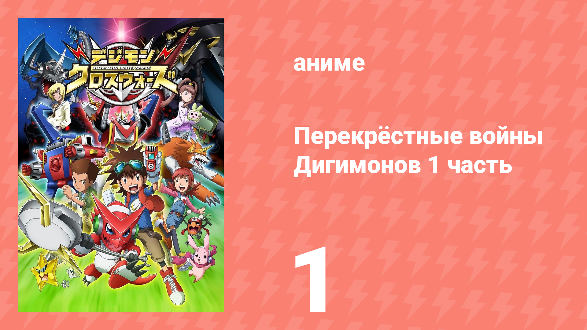 Перекрёстные войны Дигимонов 1 часть 1 серия (аниме-сериал, 2010)