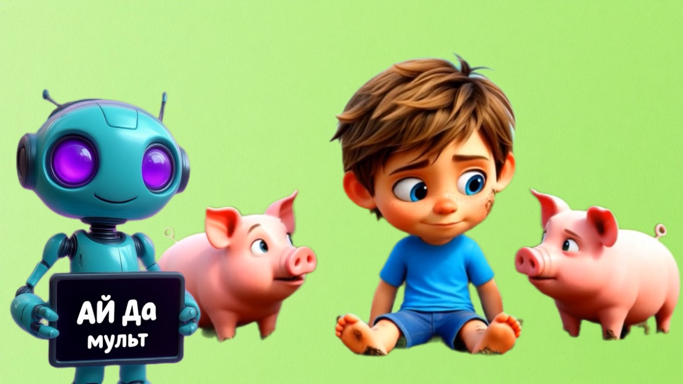 АЙ да мульт - Свинки. Весёлый мультфильм песенка про свинок