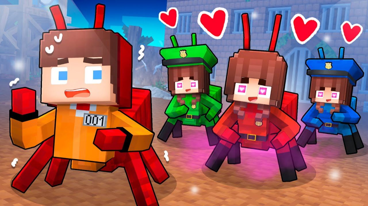 Джей Джей сбегает из муравьиной тюрьмы ЛЮБОВНОГО ПРОКЛЯТИЯ - Анимация для Майнкрафта