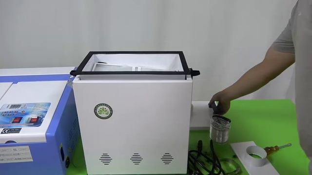Очиститель дыма для лазерного СО2 станка. Сборка и подключение к лазерному СО2 станку.