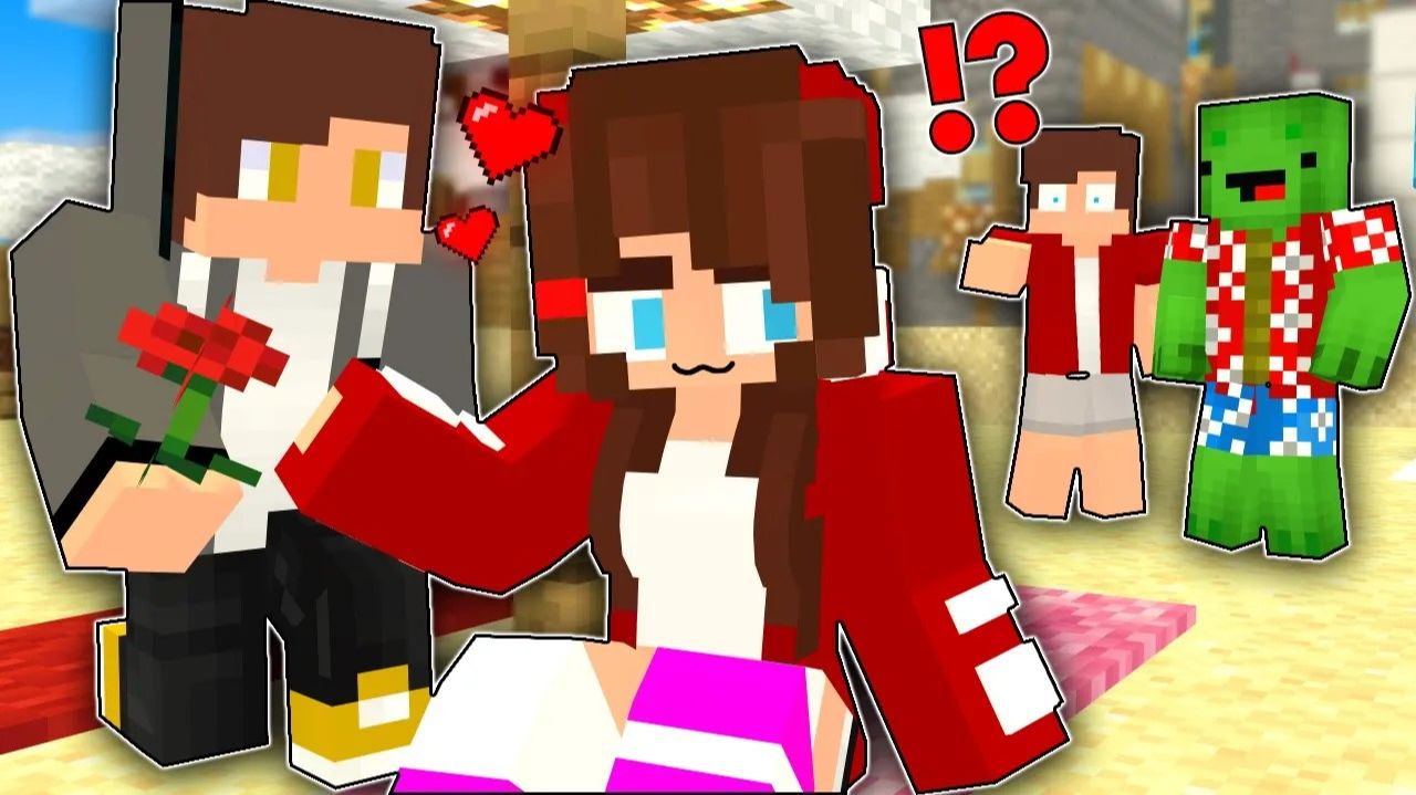 Сестра Джей Джей флиртует на пляже!? Майнкрафт Мультик