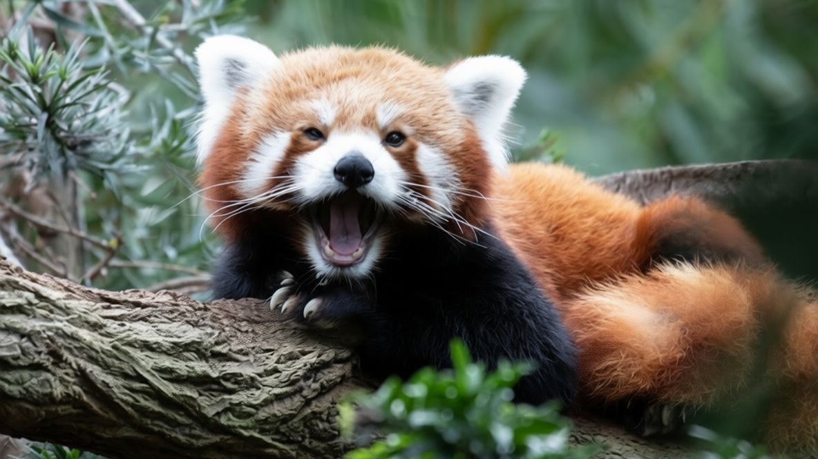 Ты не выдержишь и 30 секунд! 🔥 Красная панда против ёлочных игрушек