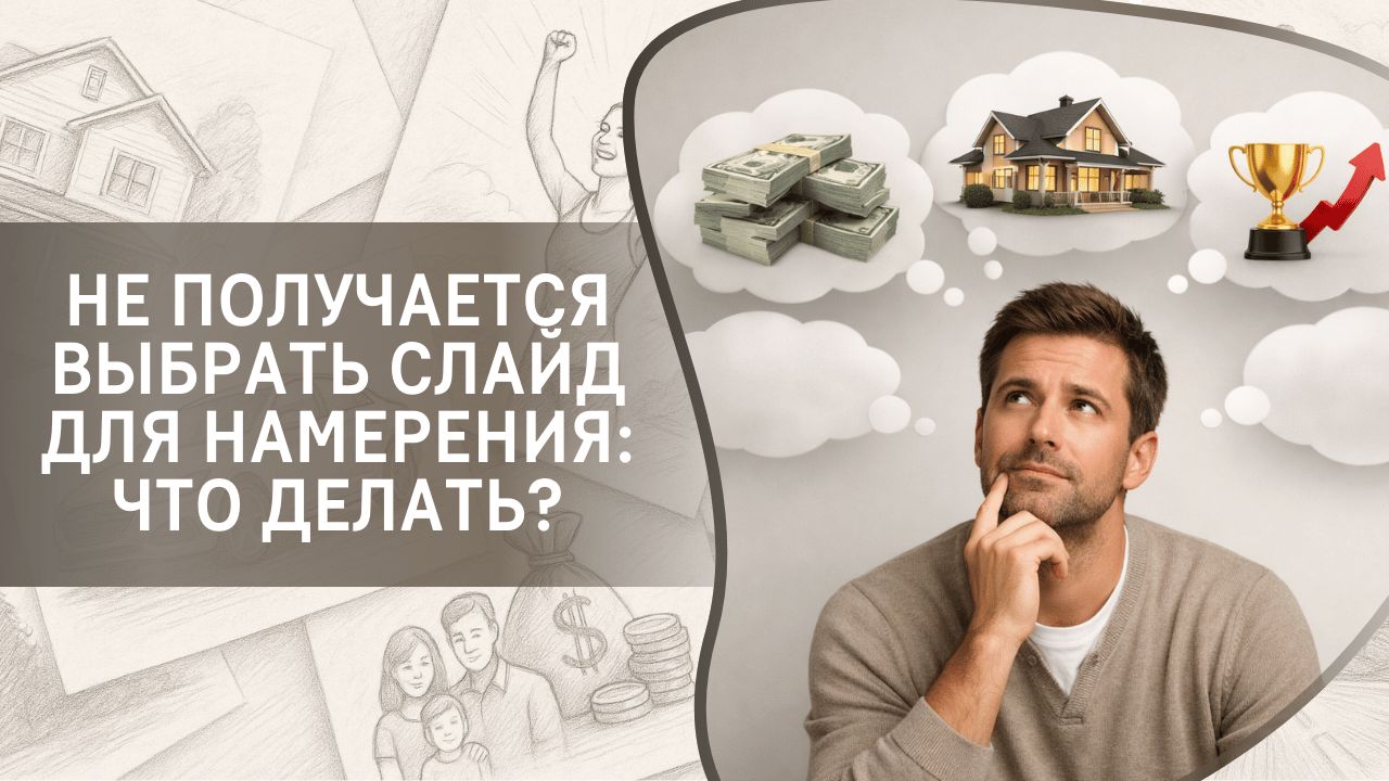 Не получается выбрать слайд для намерения: что делать?