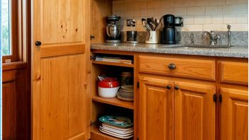 Съёмный органайзер на дверь шкафа кухни. Под мойку.