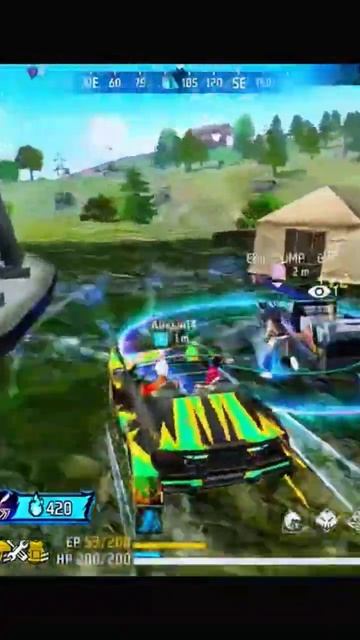 ♥🔥 Едим на машине Спорткаре за противниками - в поисках киллов!😀🥰 Где же вы? #freefire #фрифаер