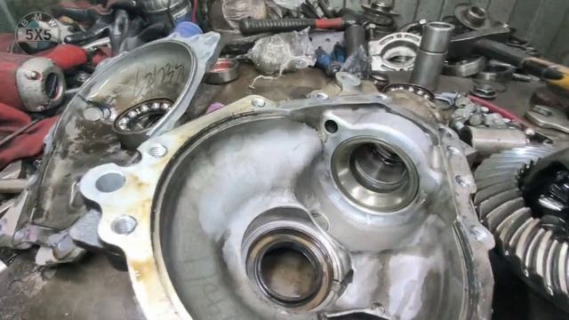 Передний редуктор BMW F15 в предпоследней стадии - меняем подшипники/выставляем новый тепловой зазор